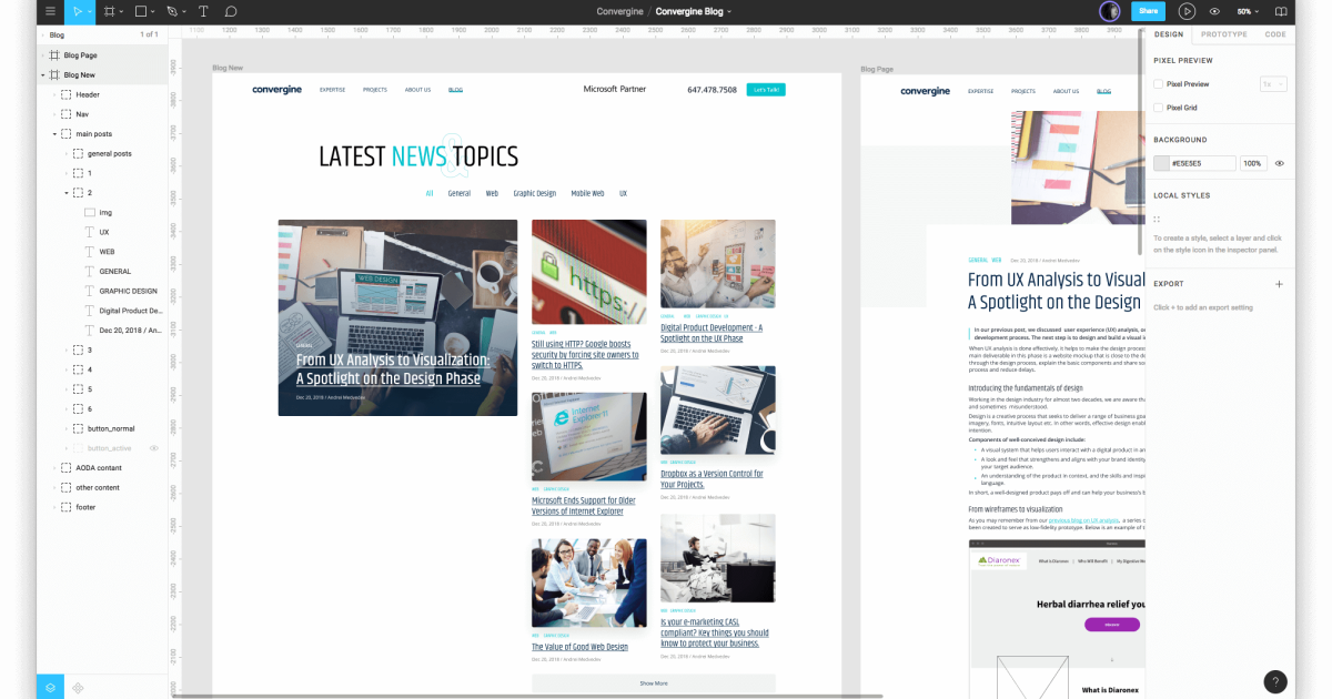 We use Figma to design, prototype and collaborate