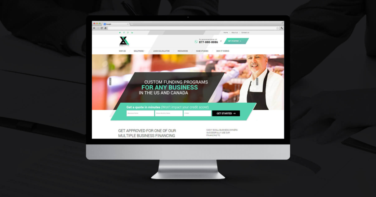 Website Design for Excel Capital Management