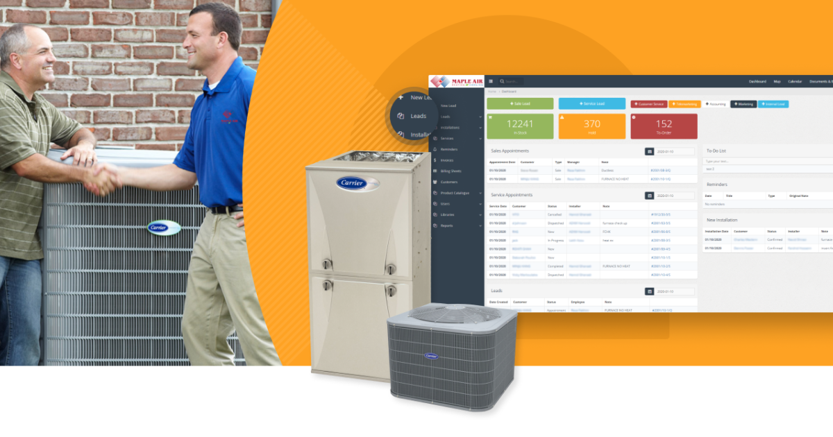 HVAC CRM Application for Maple Air