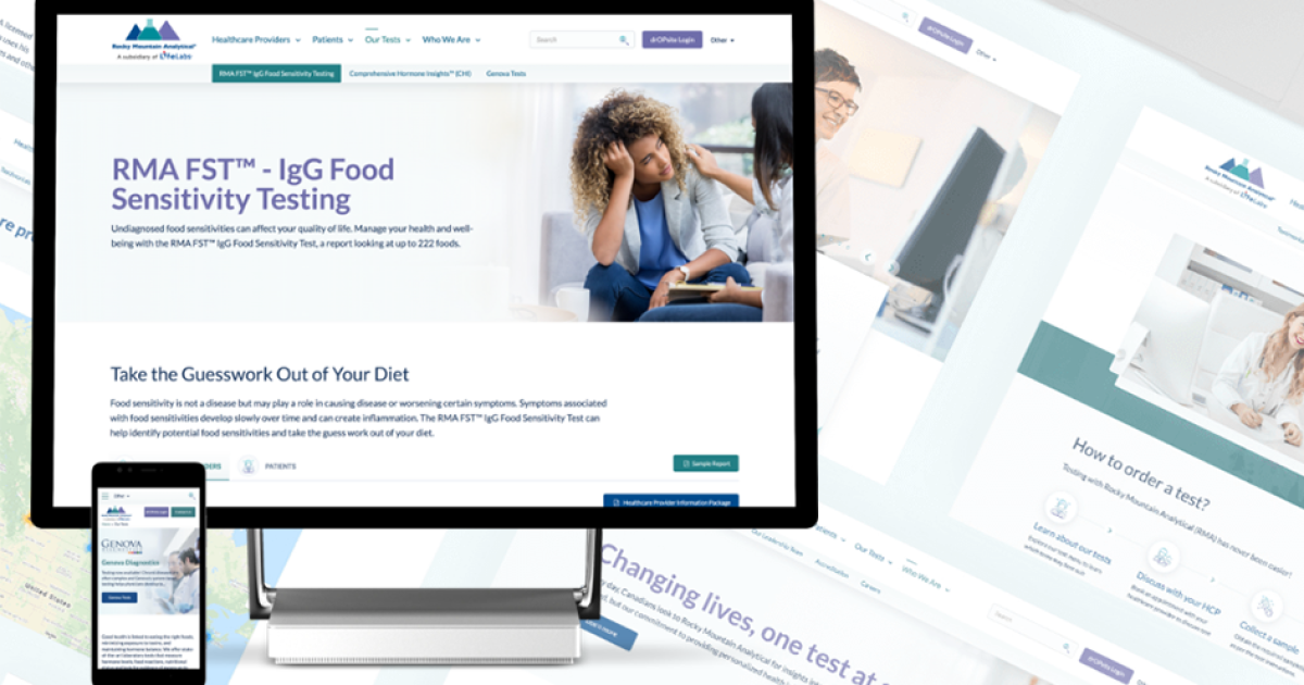 Website design for Rocky Mountain Analytical